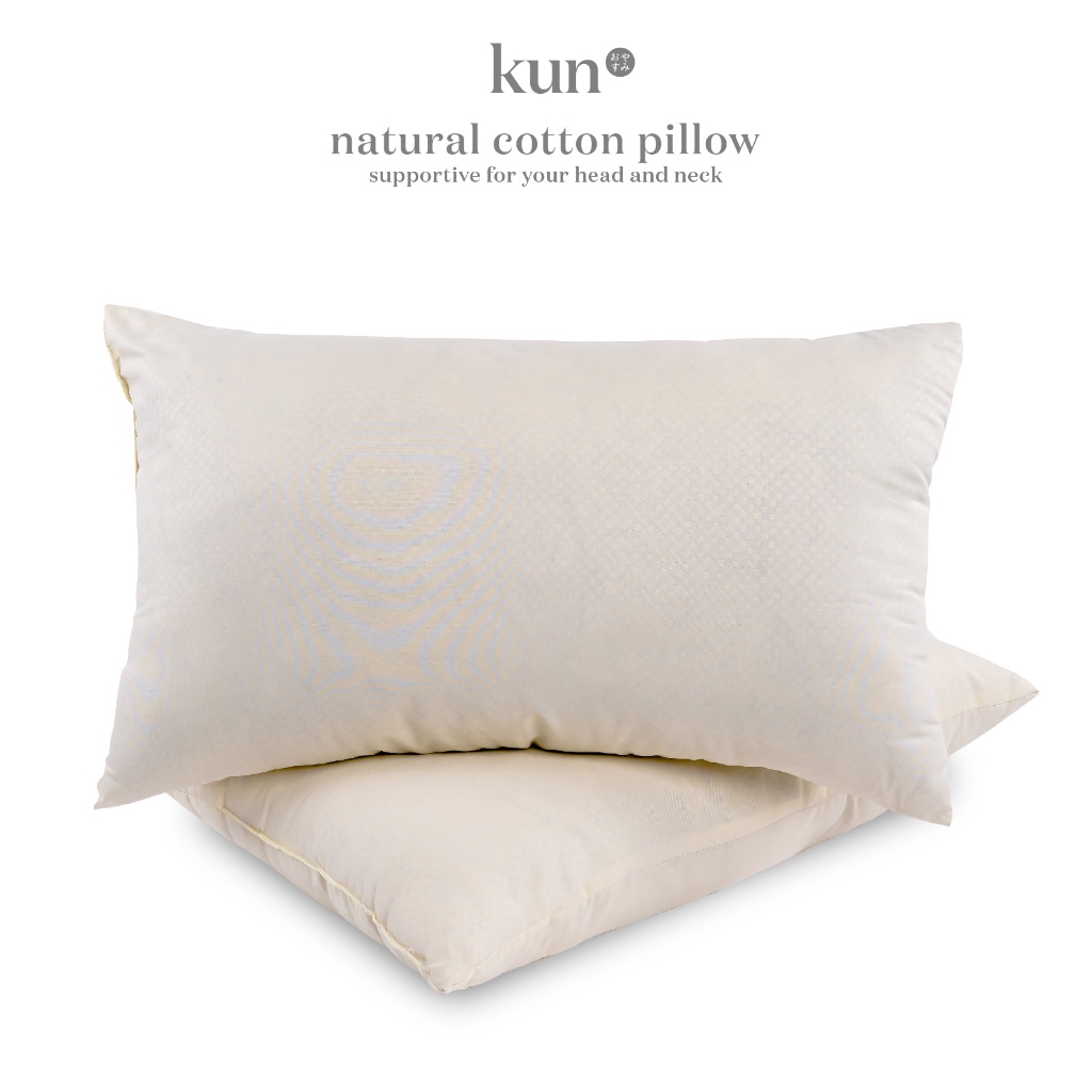 Kun Natural Cotton Pillow 100% Kekabu Bantal Kapok Tradisional Organic ...