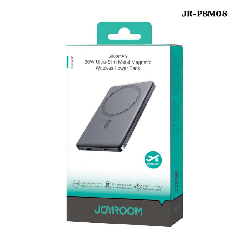 JOYROOM PBM08Pro Ultra-Slim 2 Type-c Metal Magnetic 10,000 Mah ...
