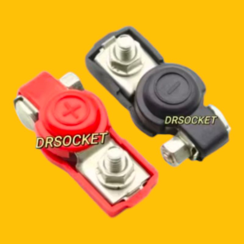 CAR BATTERY POSITIVE & NEGATIVE TERMINAL CLAMP BIG ( 1SET/2PCS ...