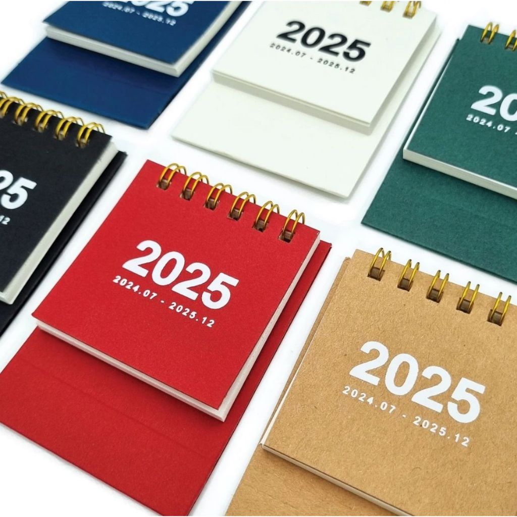 2025 Mini Calendar Desktop Calendar Small Kalendar Office Decor English ...