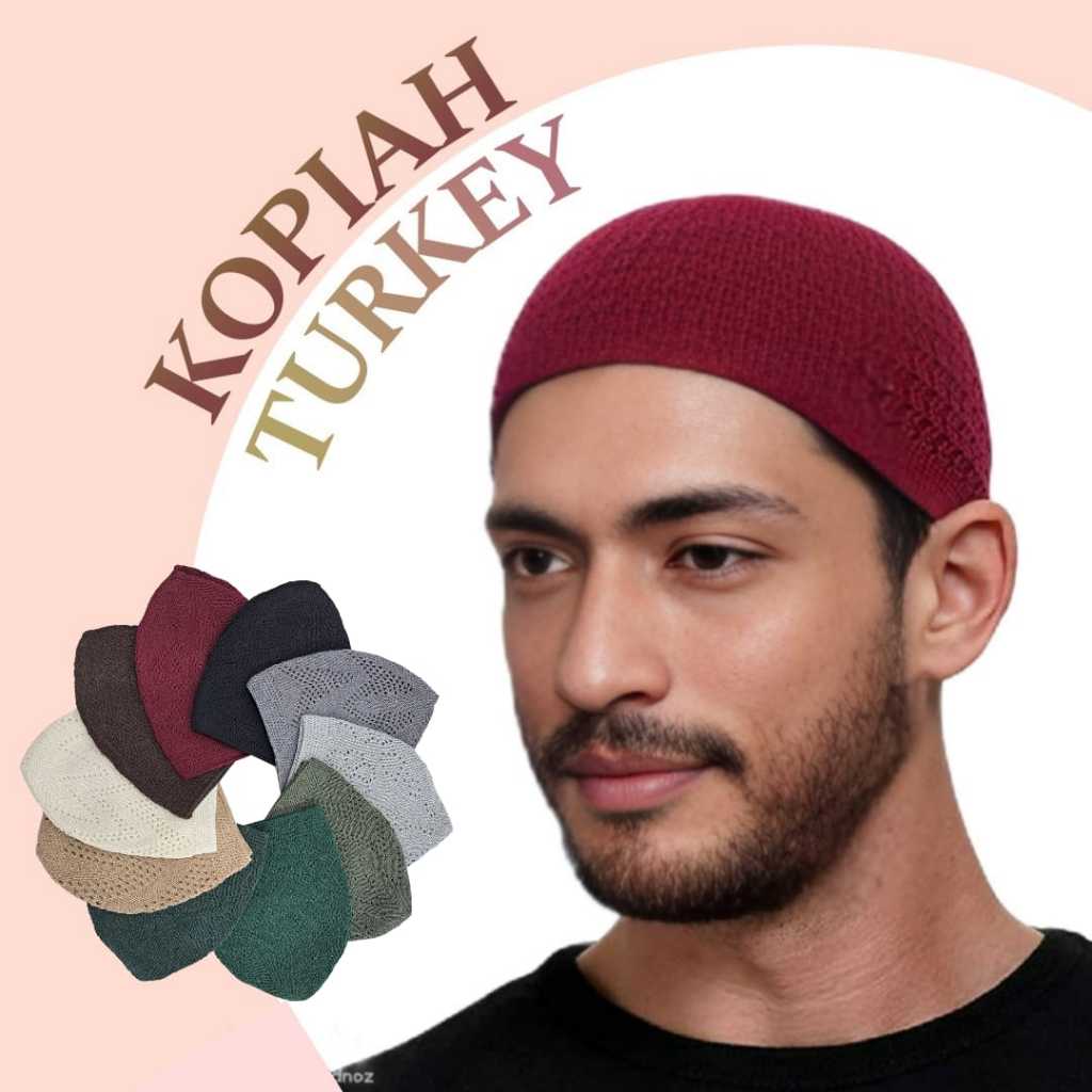 Kopiah Kait TURKEY Cap Free Size Mudah Dibawa Selesa dip a kain ...