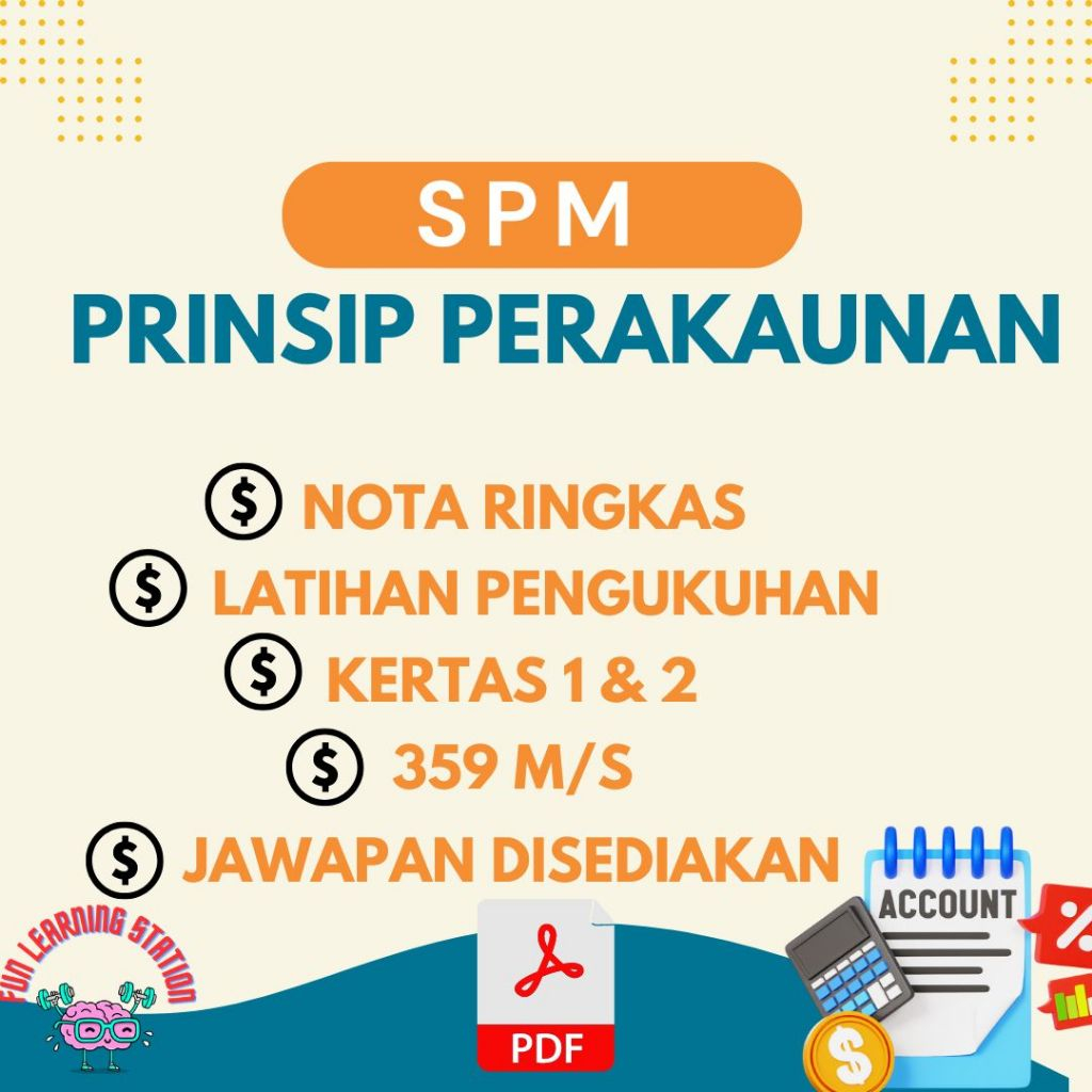 Modul Prinsip Perakaunan SPM Nota dan Latihan Praktis Kertas 1 Kertas 2 ...