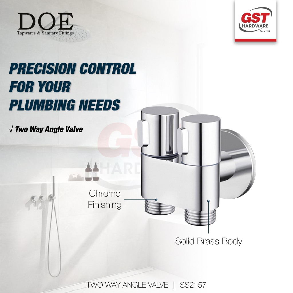 DOE Water Tap Two Way Tap Two Way Angle Valve 2 Way Water Tap 2 Way Tap ...
