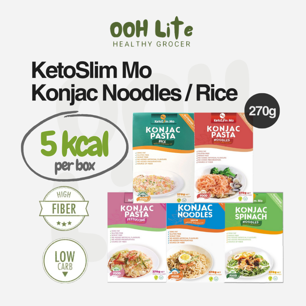 [Low Calorie] KETOSLIM MO Konjac Noodle/Rice 270g - Low Carb, No Sugar ...