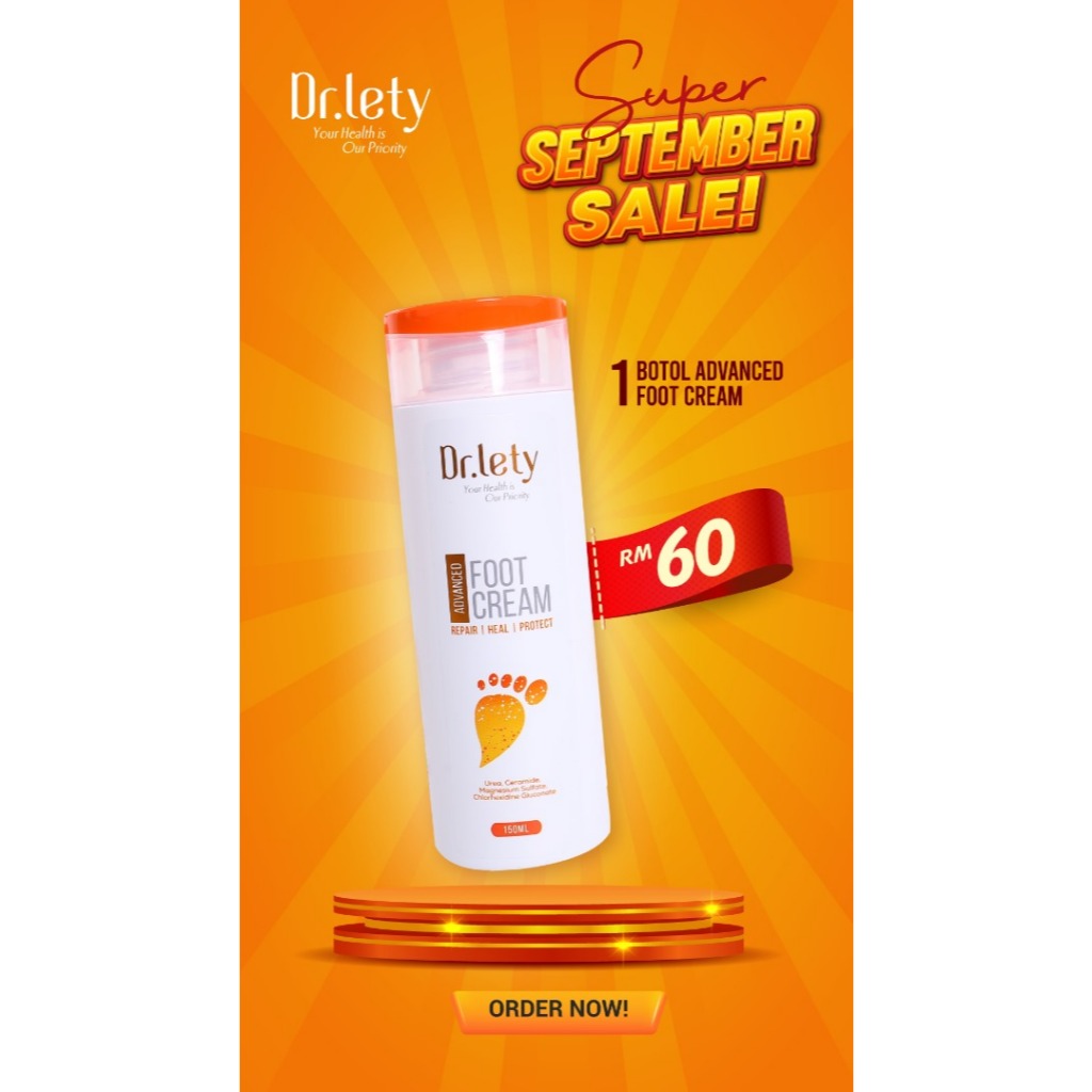 {ORIGINAL} Dr.Lety Advanced Foot Cream (150ml) + (Buy 3 Bottles Above ...
