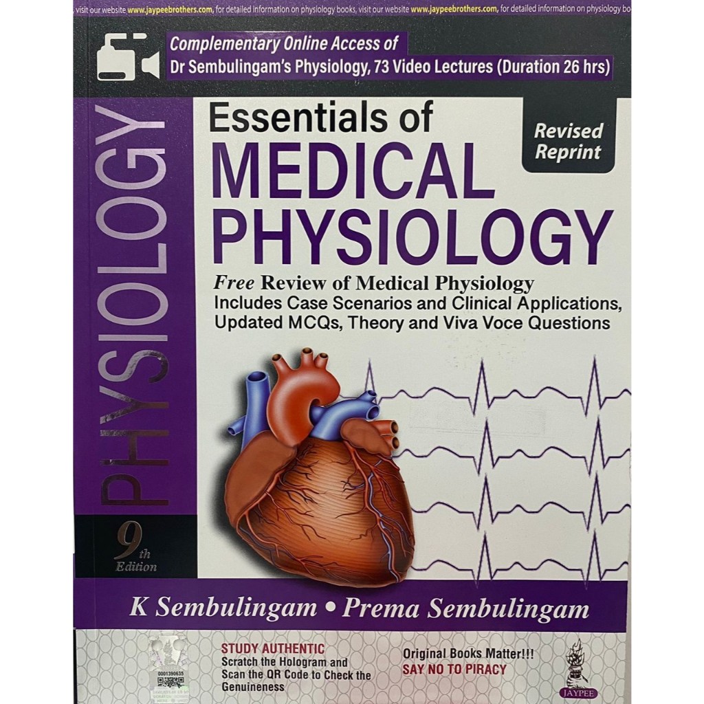 ESSENTIAL OF MEDICAL PHYSIOLOGY 9th Edition | Shopee Malaysia