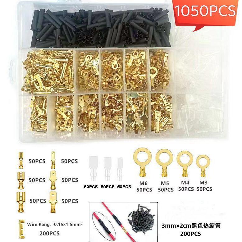 Insulated Male Female Wire Connector Crimp Terminal Set Box Electrical ...