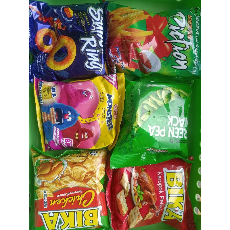 Jajan Cakedis BIKA MAMEE DICTION GREEN PEA SNACK | Shopee Malaysia