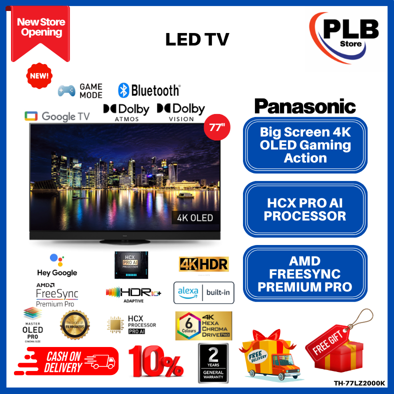PANASONIC ANDROID 4K OLED TV 65 INCH(TH-77LZ2000K)(4K OLED Gaming ...
