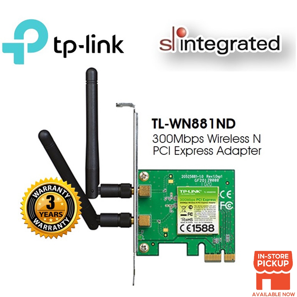TP-Link 300Mbps Wireless N PCI-E Adapter TL-WN881ND | Shopee Malaysia