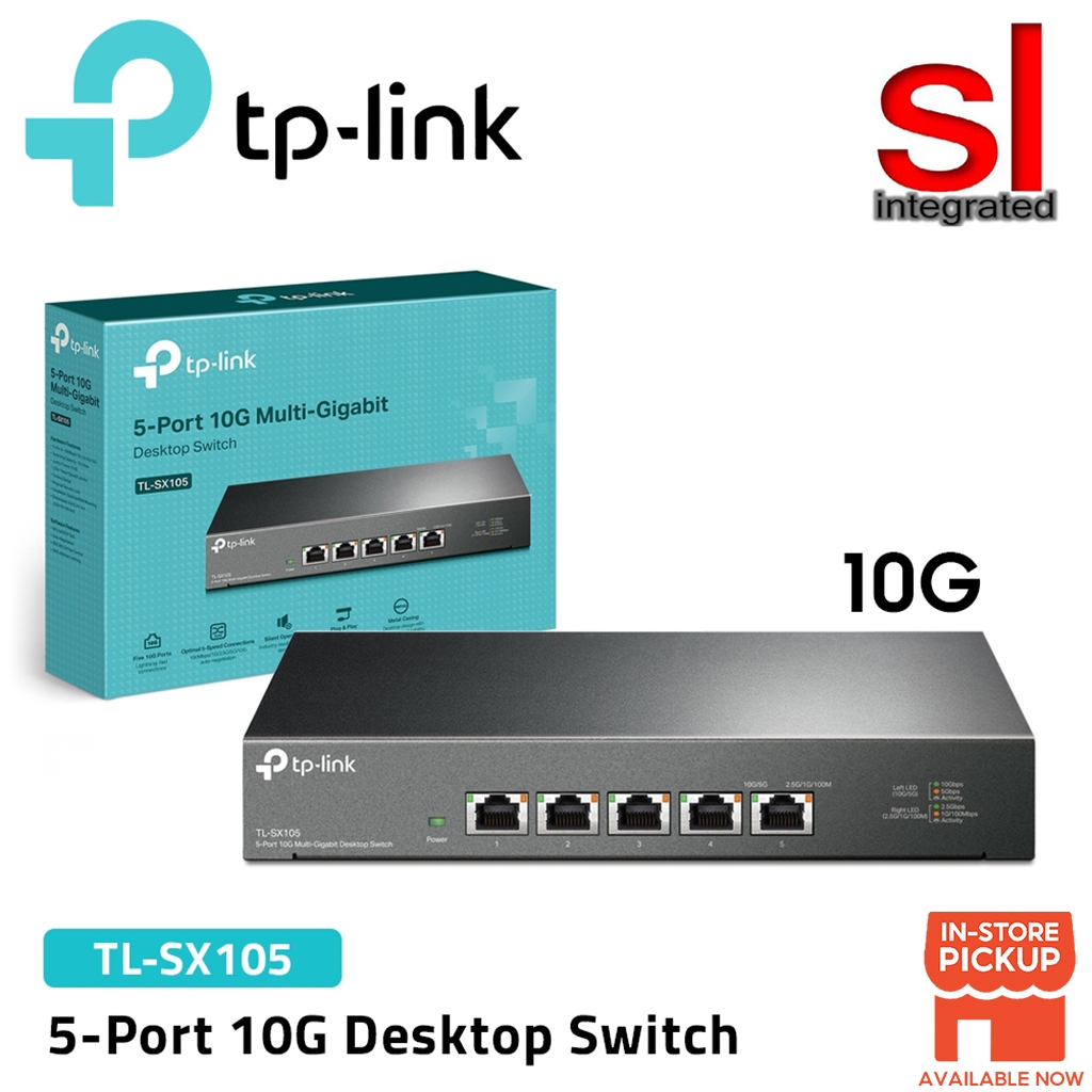 TP-link TL-SX105 5-Port 10G Desktop Unmanaged Switch | Shopee Malaysia