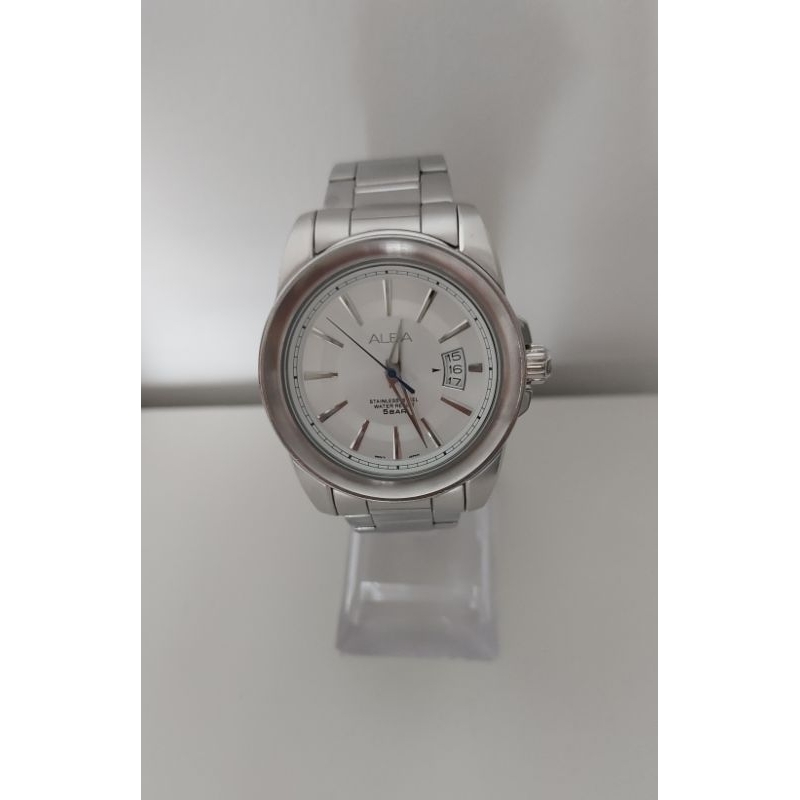 VJ42-X007 ALBA STAINLESS STEEL WATCH (42MM)-PRELOVED (NO BOX) | Shopee ...