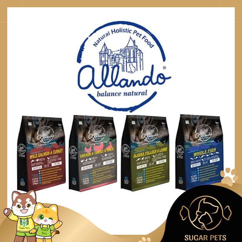 Allando Cat Kibble 2.27kg(Whole Fish/Pollock Lamb/Chicken Turkey Duck ...