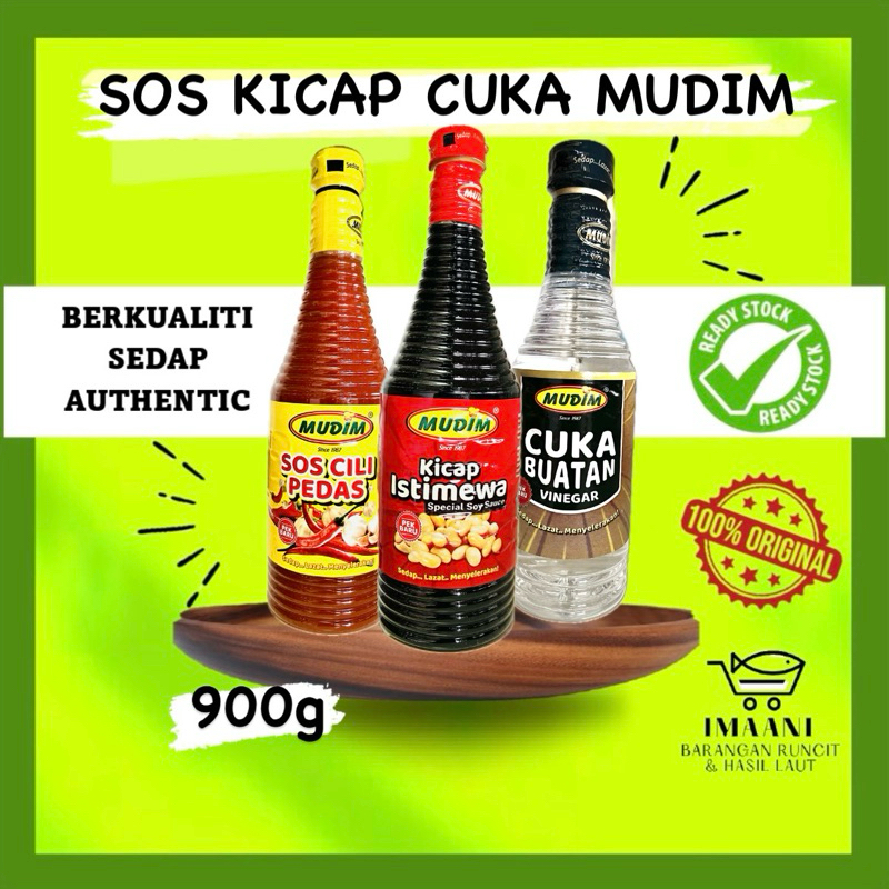 SOS KICAP CUKA MUDIM 900G | HALAL BUATAN MUSLIM | KICAP MUDIM VIRAL ...
