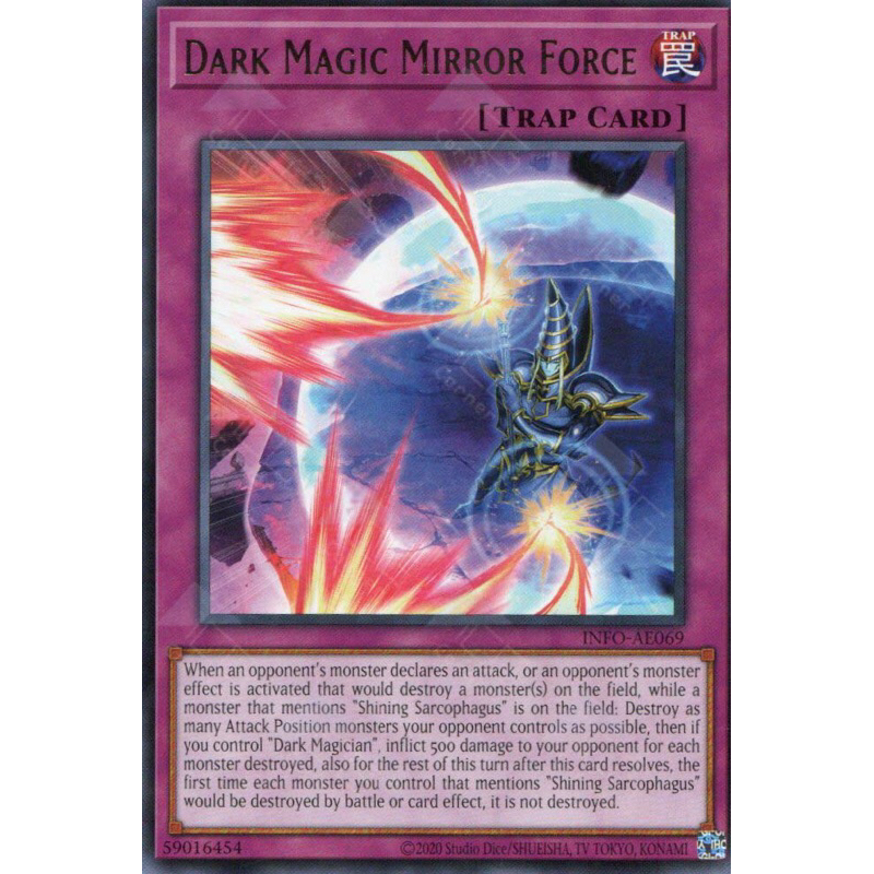 Yugioh INFO-AE069 Dark Magic Mirror Force (R) | Shopee Malaysia