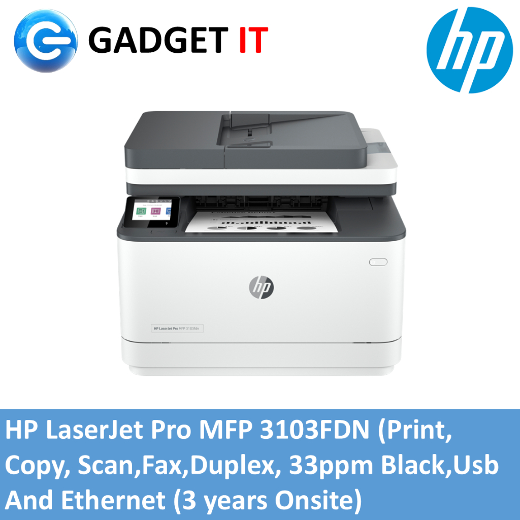 HP LASERJET PRO MFP 3103FDN / MFP 3103FDW* PRINTER (PRINT,SCAN,COPY,FAX ...
