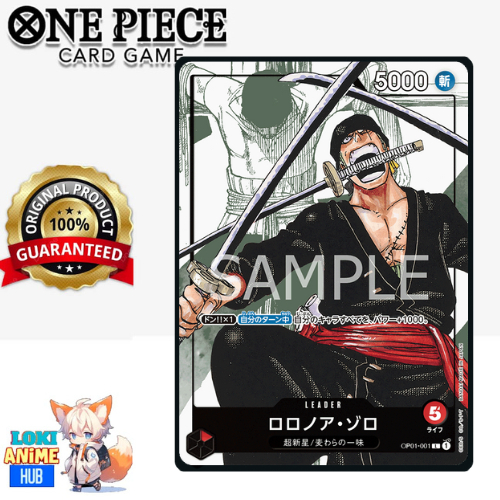 ORIGINAL Cost TZM 25th anniversary Roronoa Zoro Leader OP01-001 L One ...