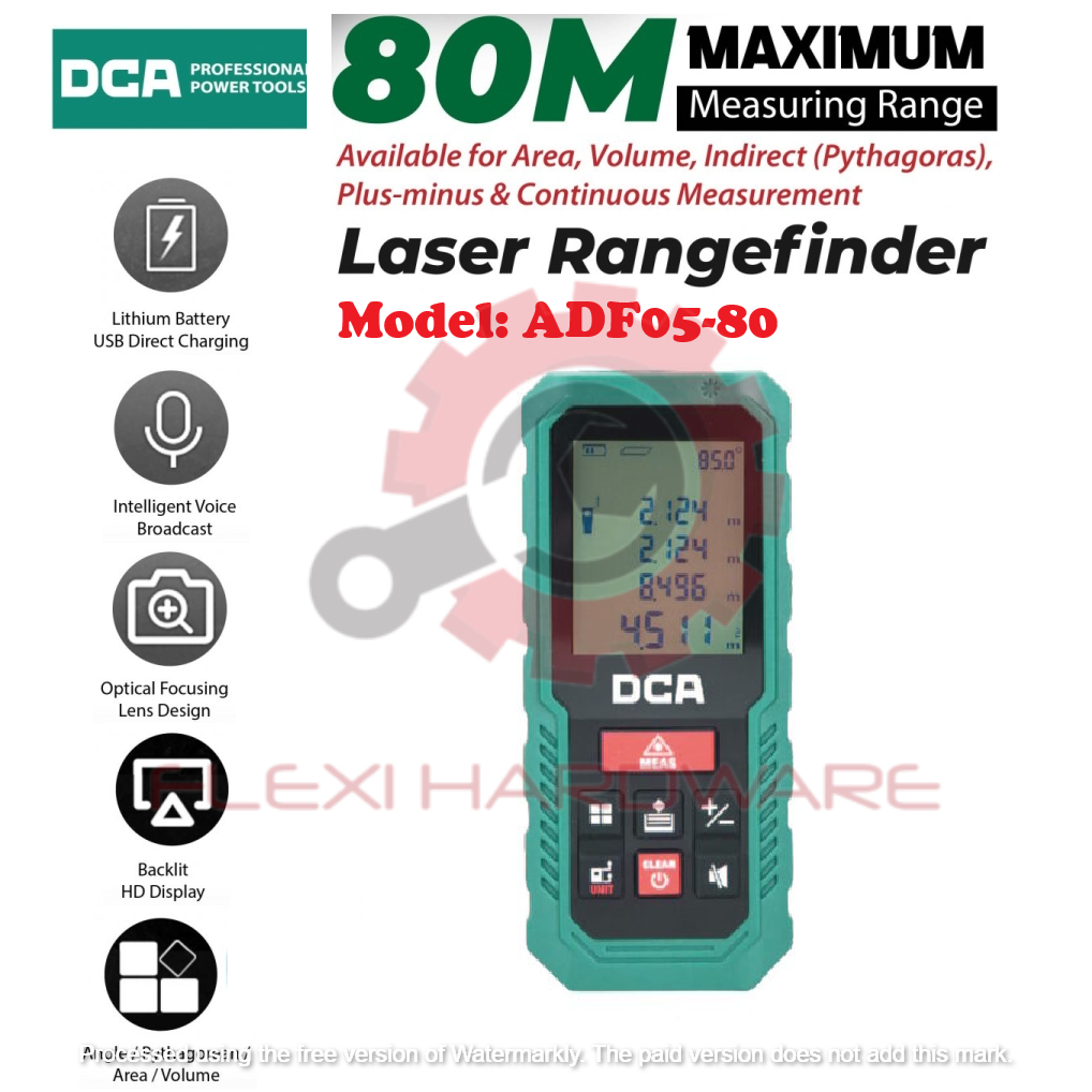 DCA ADF05-80 / ADF0580 80M Laser Distance Meter | Shopee Malaysia