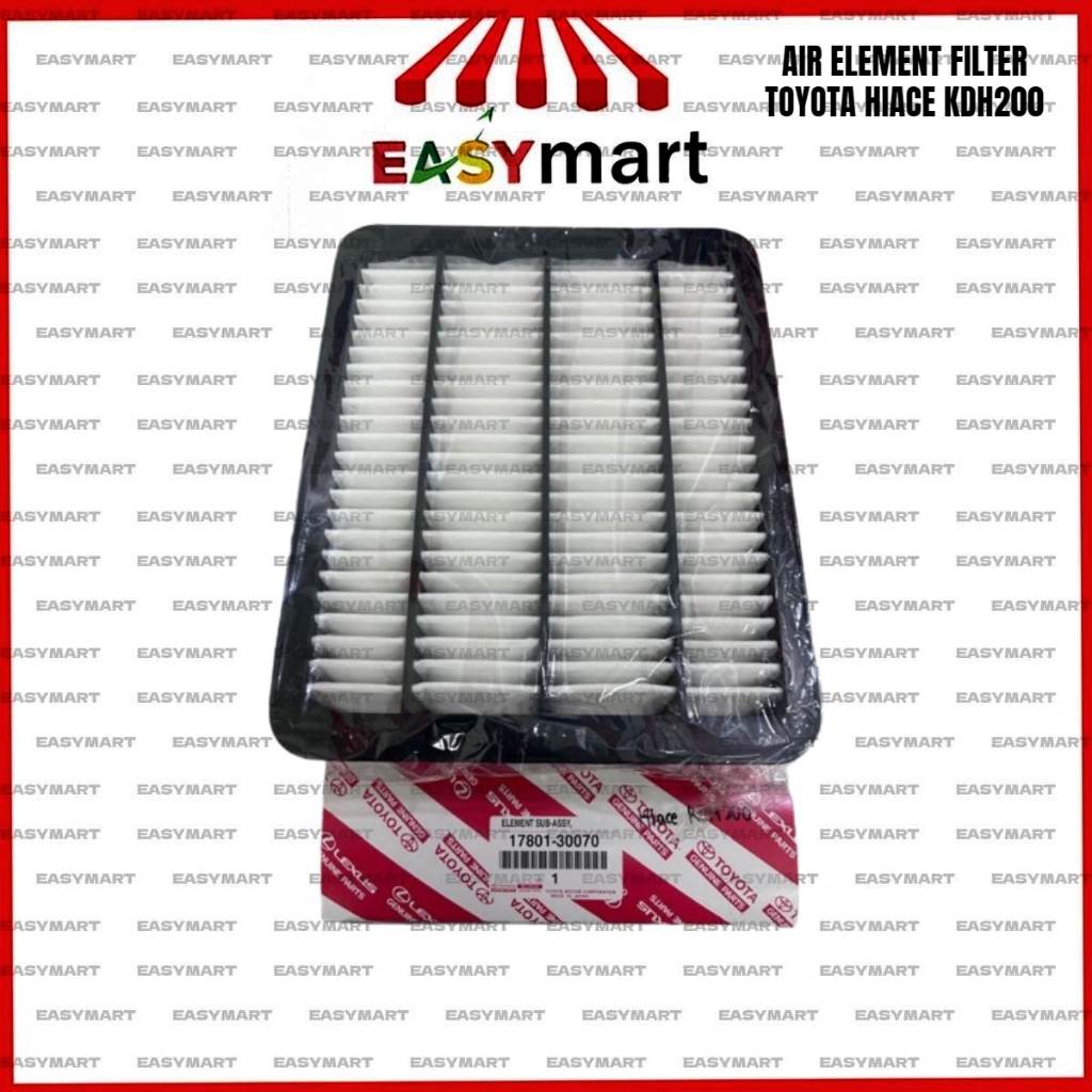 17801-30070 Toyota Hiace KDH200 2.5L air filter Toyota Hiace KHD200 Air ...