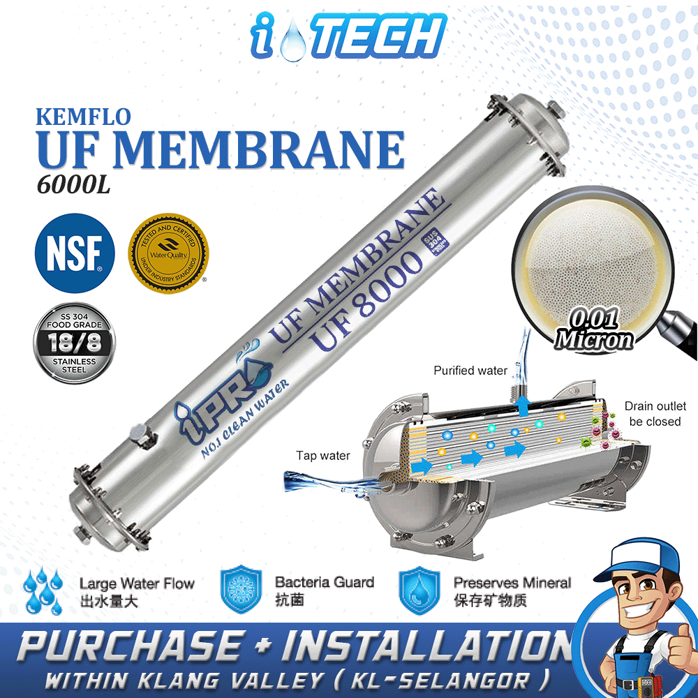 [FREE INSTALL] IPRO Stainless Steel 6000L Ultrafiltration Membrane UF 0 ...