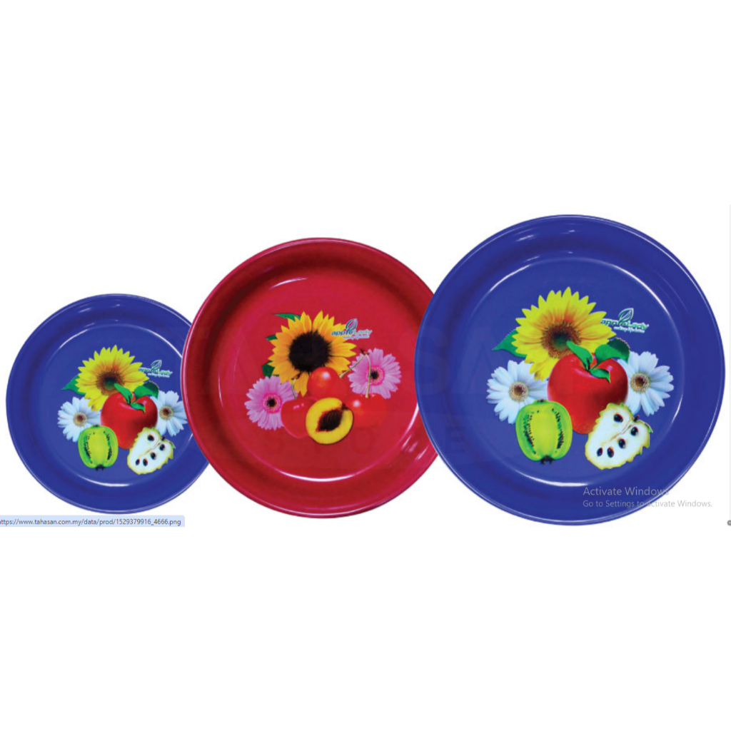 Apple lady Plastic Round Tray | Food Tray Serving | Round Plastic Tray ...