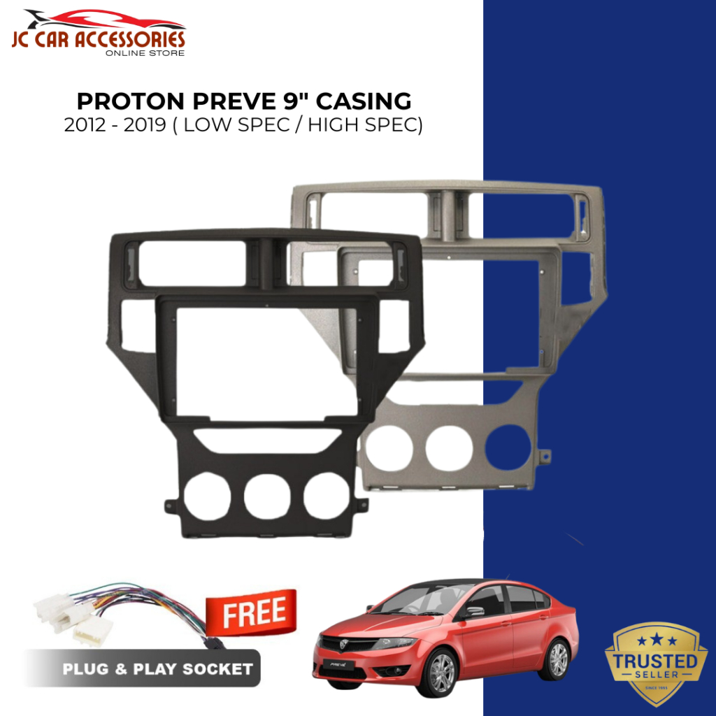 Proton Preve High Spec Low Spec 9 Inch Car Android Player Casing With ...