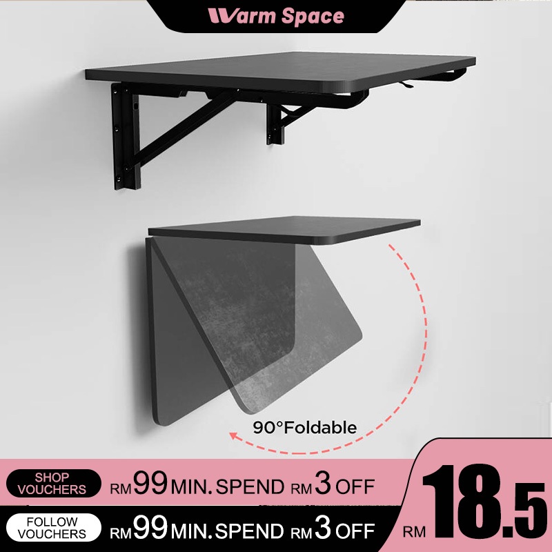 Foldable Table Rack Meja Dinding Meja Lipat Dinding Wall Floating Wall ...