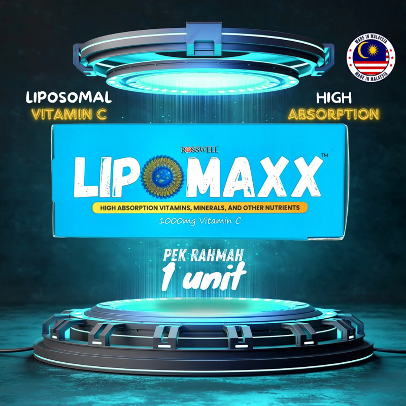 [VITAMIN DEWASA] Lipomaxx 1 box with liposomal technology vitamin c ...