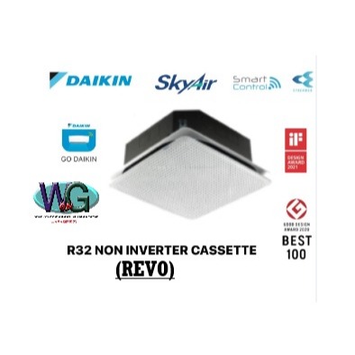 DAIKIN REVO NON INVERTER (FCFV) Surround CASSETTE R32 (3.0HP) FCFV85 ...