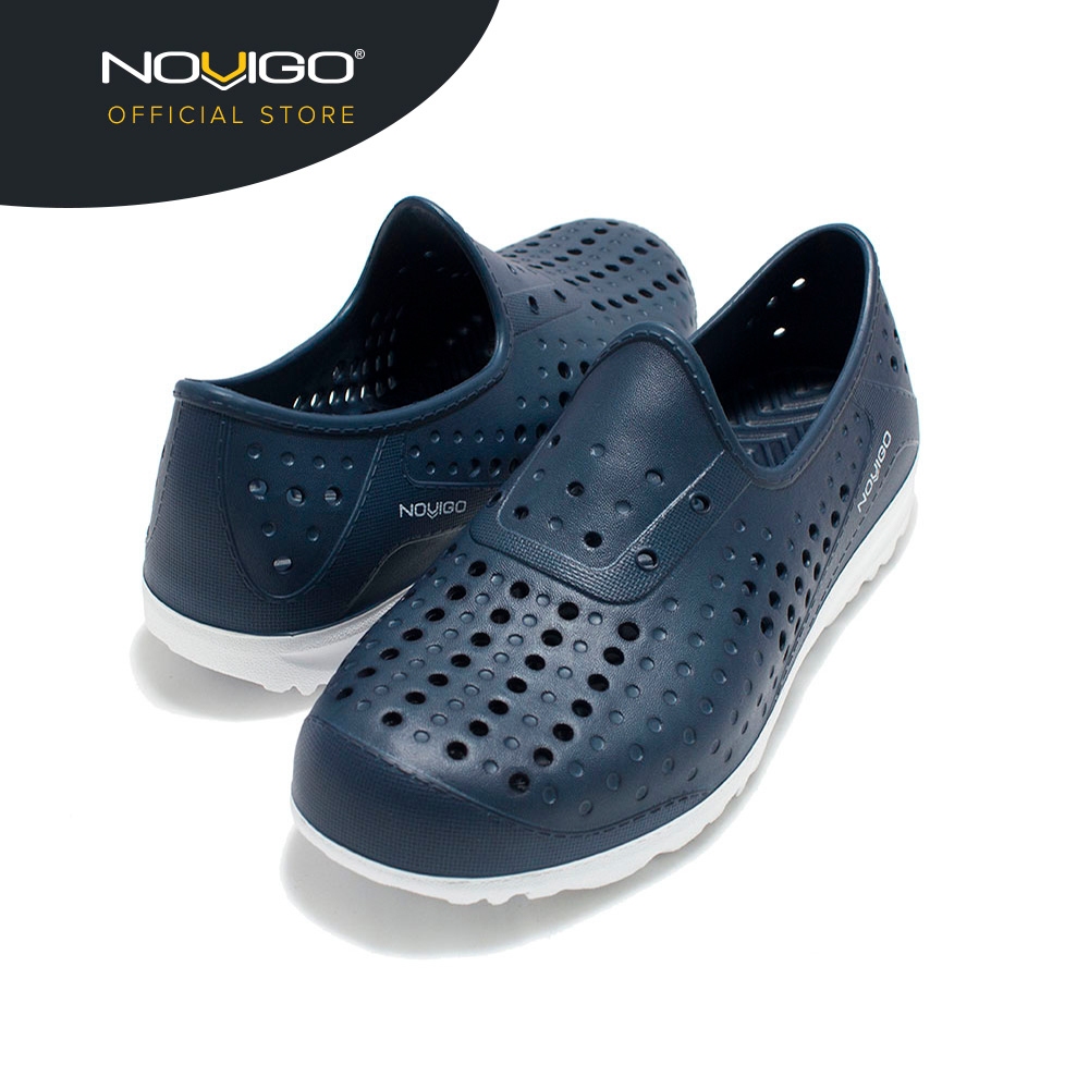 Novigo® Avila Dual Density Unisex EVA Sandal (Steel Blue/Cotton White ...