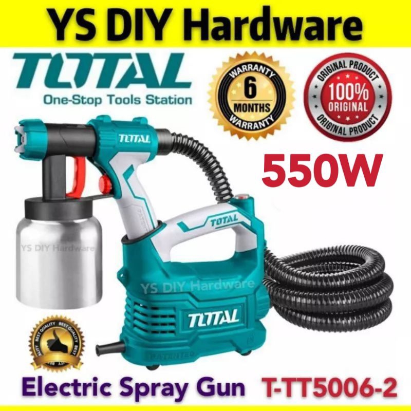 TOTAL Spray Gun 500W HVLP - TT5006-2 | Shopee Malaysia