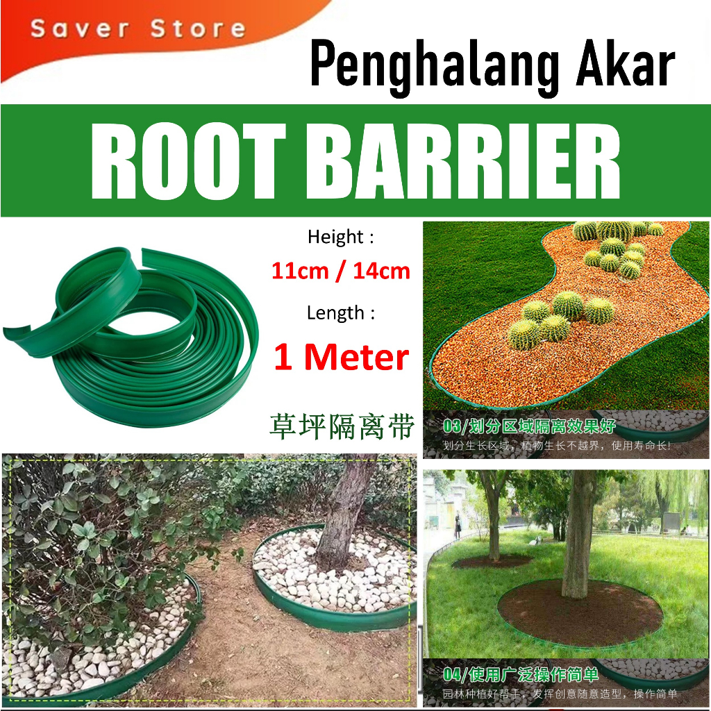 Saverstore Root Barrier Garden Edging Fence Belt Border Garden Lawn ...