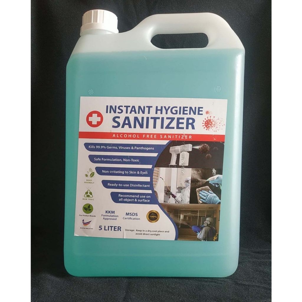 KKM APPROVED 5 LITER INSTANT HYGIENE HAND SANITIZER | Shopee Malaysia