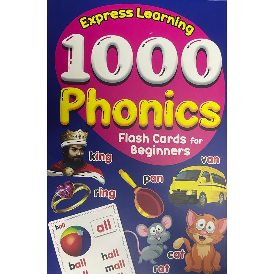 [PRASEKOLAH] Flashcard Express Learning 1000 Phonics for Beginners ...