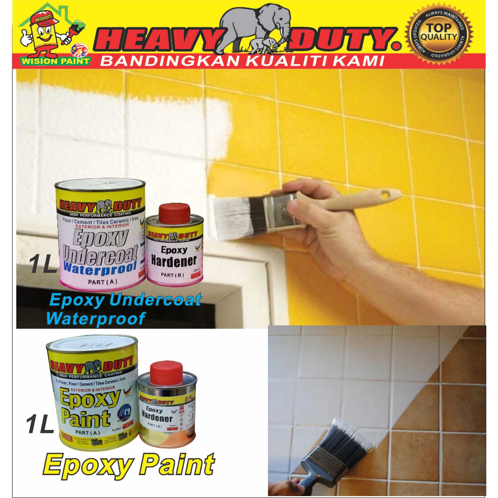 FULL SET Epoxy Floor CoatingEpoxy Toilet Tile Floor Waterproof ( FREE ...