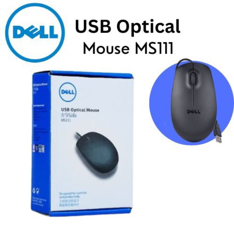 Dell MS111 USB Optical Wire Mouse Office Use | Shopee Malaysia