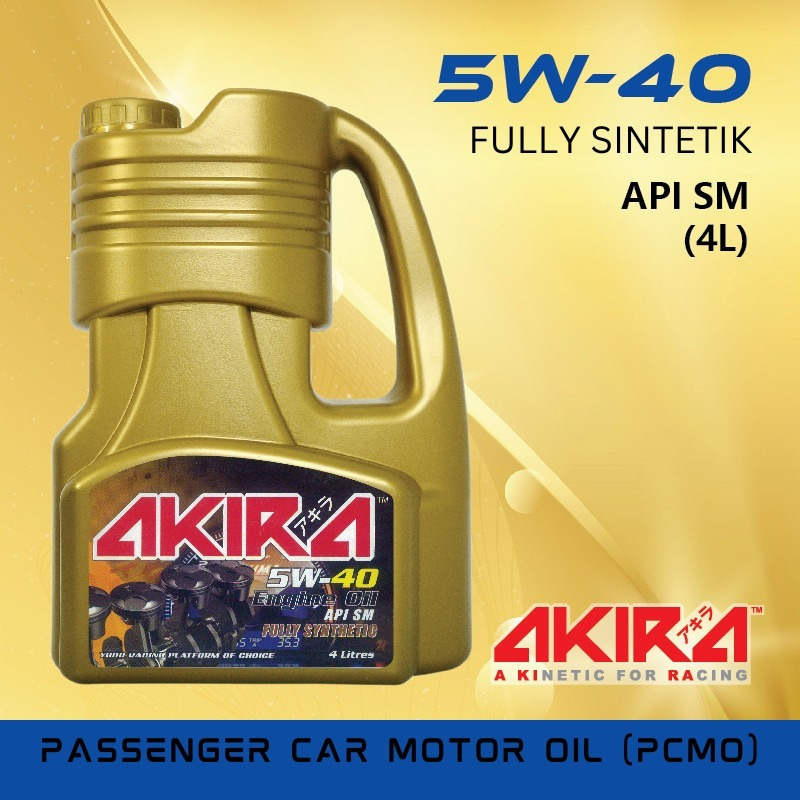 OIL AKIRA - FULLY SYNTHETIC 5W-40 (4L) | Shopee Malaysia