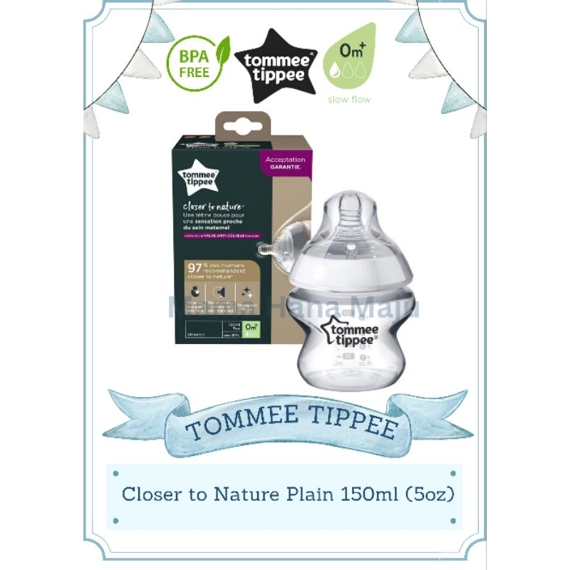 TOMMEE TIPPEE Closer to Nature Plain 150ml (5oz) | Shopee Malaysia
