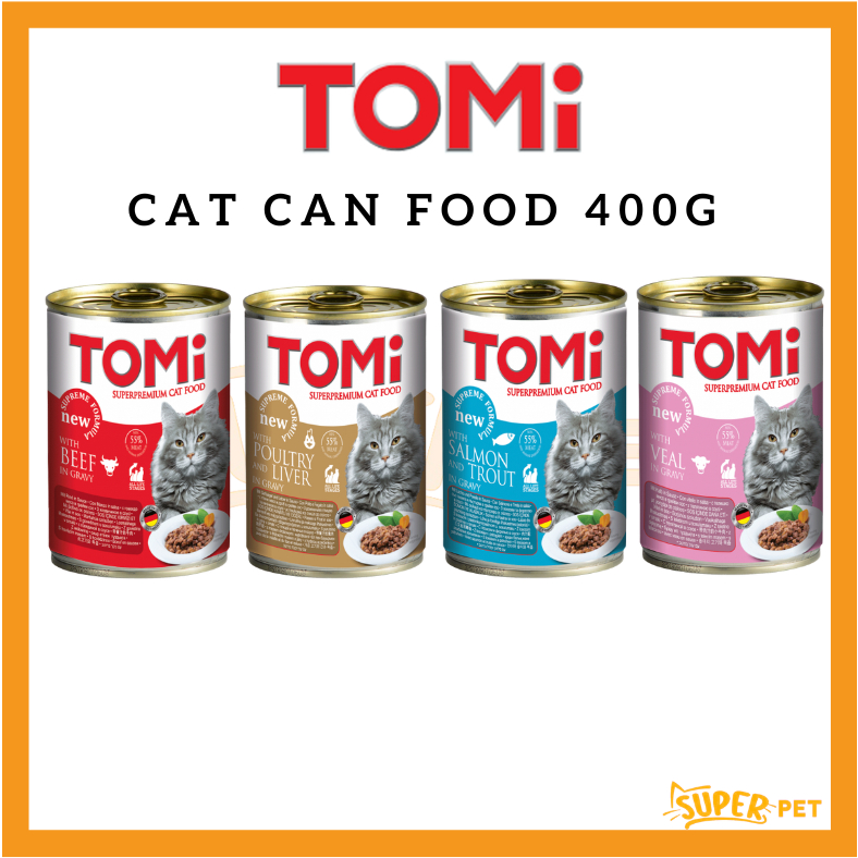 3 Cans Tomi Cat Canned Wet Food 400g | Shopee Malaysia