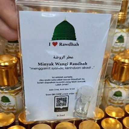 Sample atau Tester Wangian Raudhah - Minyak Wangi Raudhah - Pati ...
