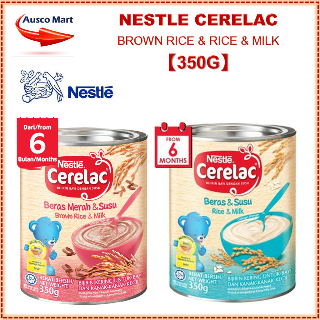 NESTLE CERELAC 350G 【RICE & MILK；BROWN RICE & MILK】 | Shopee Malaysia