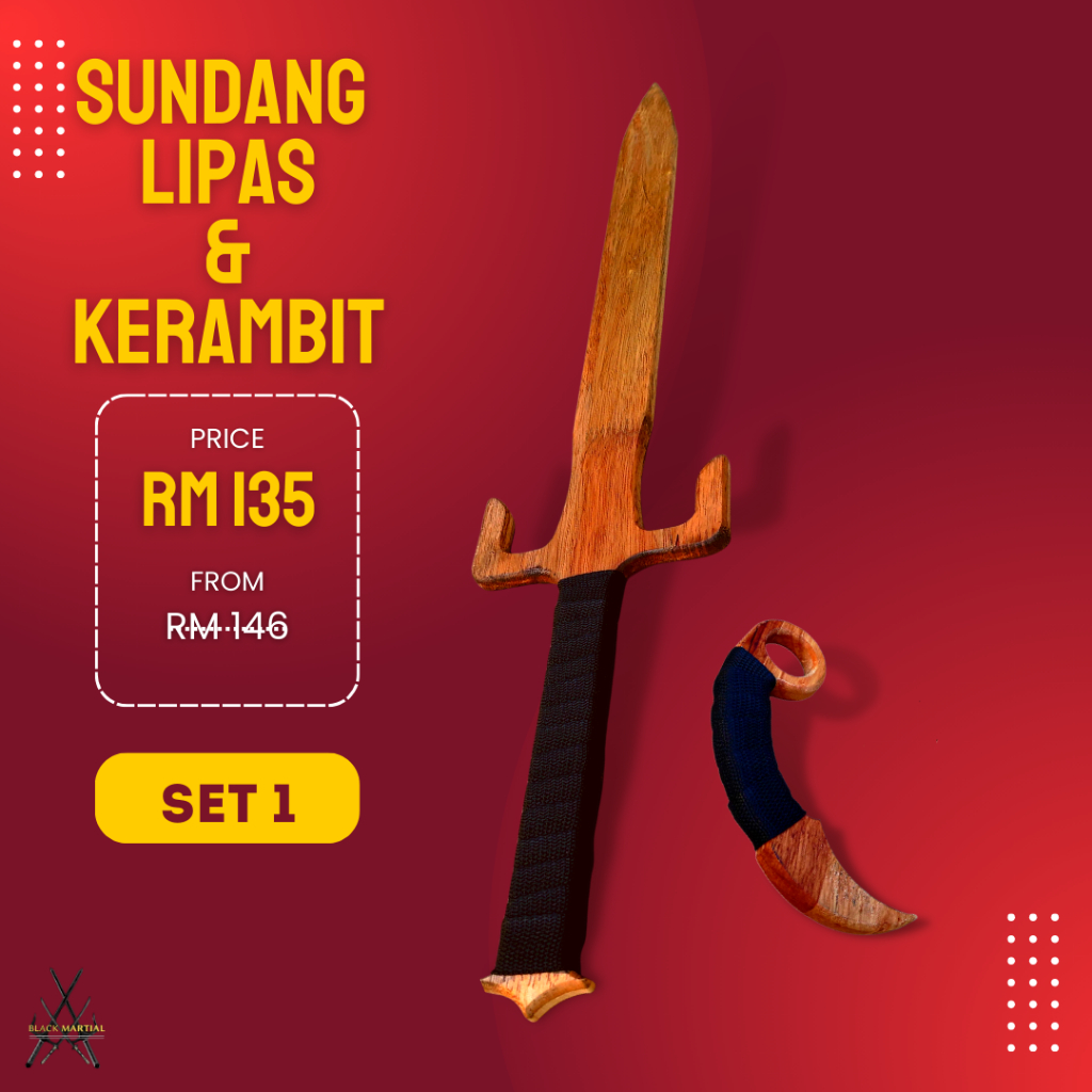 sundang lipas & kerambit kayu training prop | Shopee Malaysia