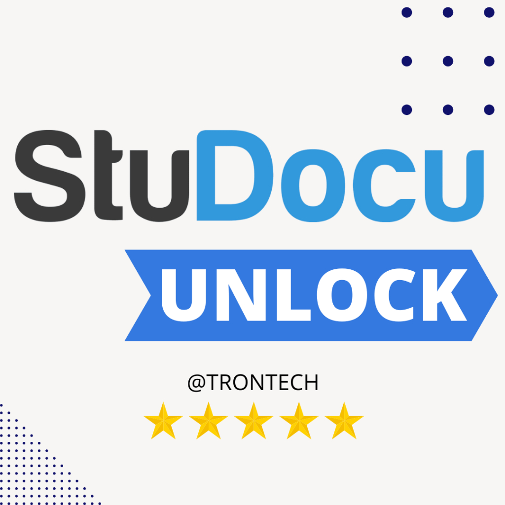 StuDocu Unlock Solutions Cheapest Best for Students Homework Unlock ...