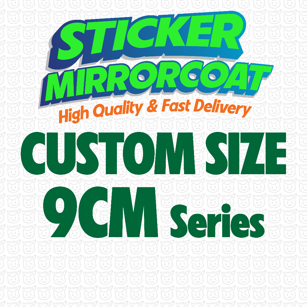 😸CUSTOM SIZE😸9CM Series/ MIRRORCOAT STICKER / PACKAGING STICKER ...