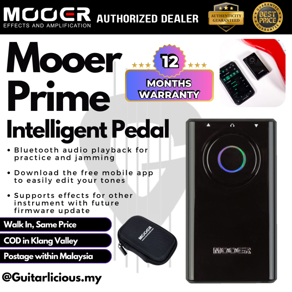 Mooer Prime P1 Intelligent Multi-Effects Pedal with USB Cable | Shopee Malaysia