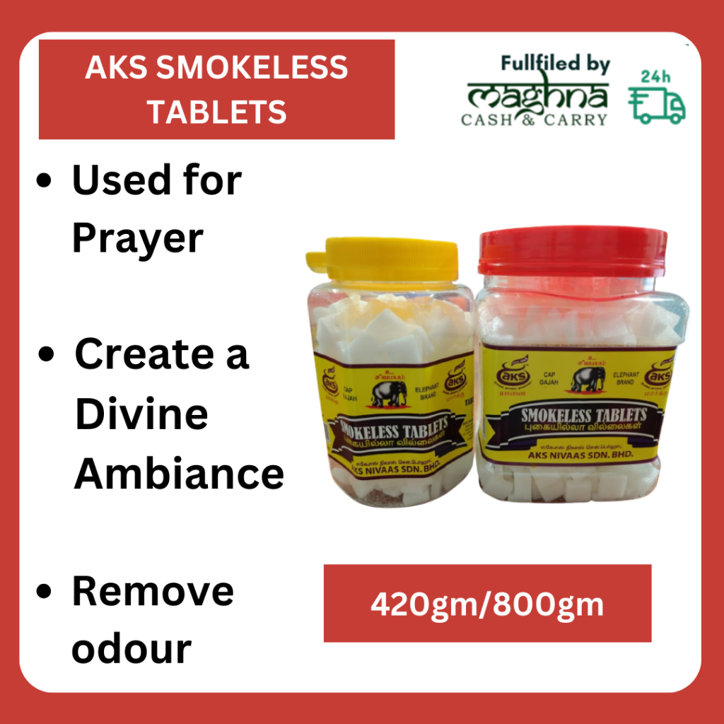 AKS SMOKELESS TABLETS BOTTLE (420gm/800gm) | Shopee Malaysia