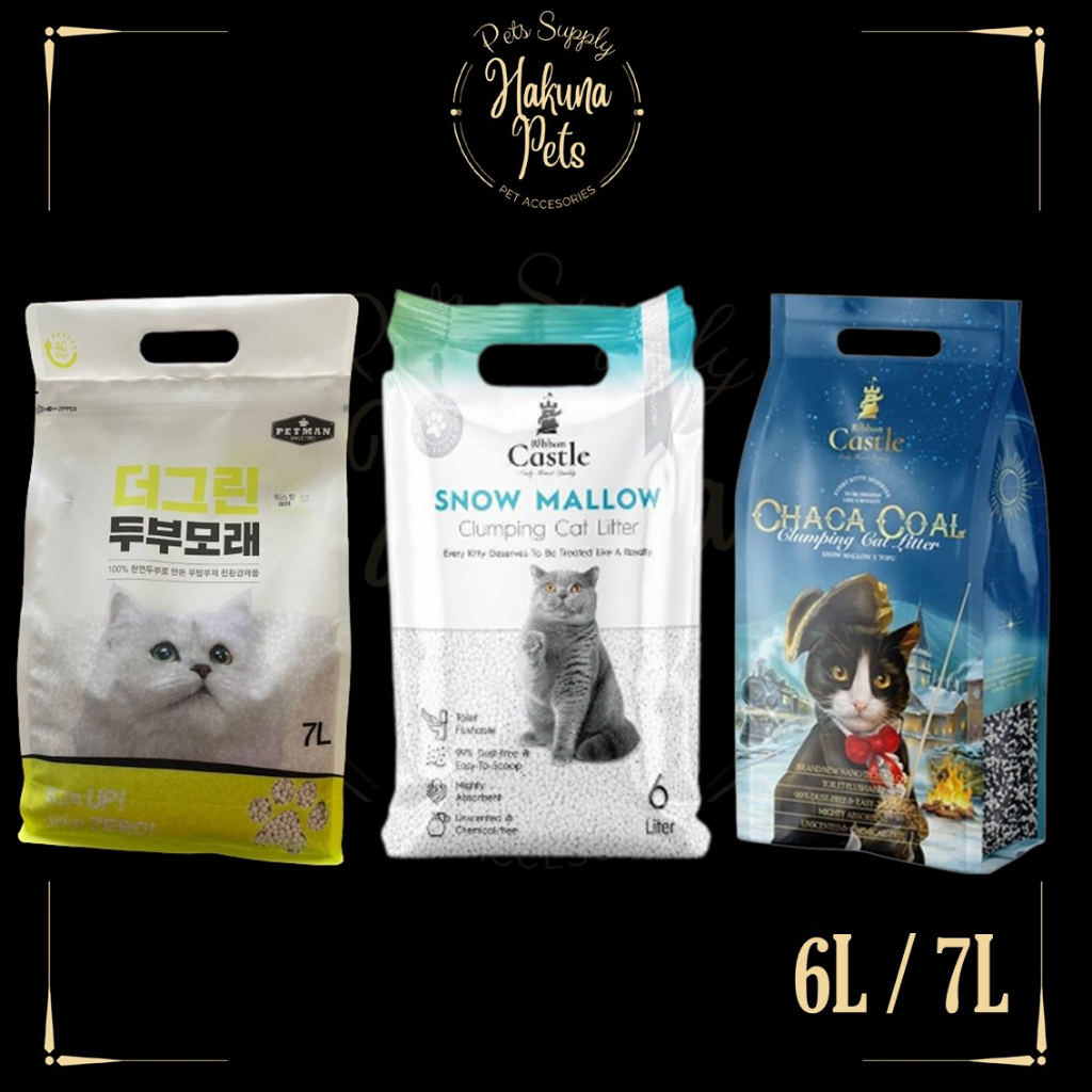 Ribbon Castle Clumping Cat Litter 6L / 2.5KG (Snow / Litter / Chaca ...