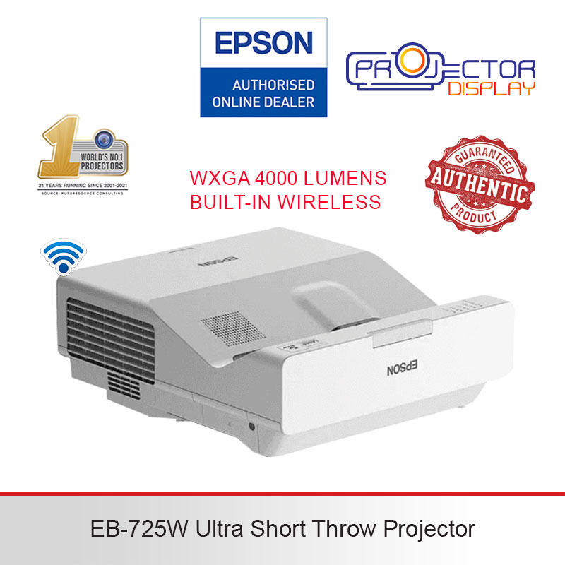 Epson EB-725Wi Interactive Ultra Short Throw Laser Projector | Epson EB-725W Ultra Short Throw ...