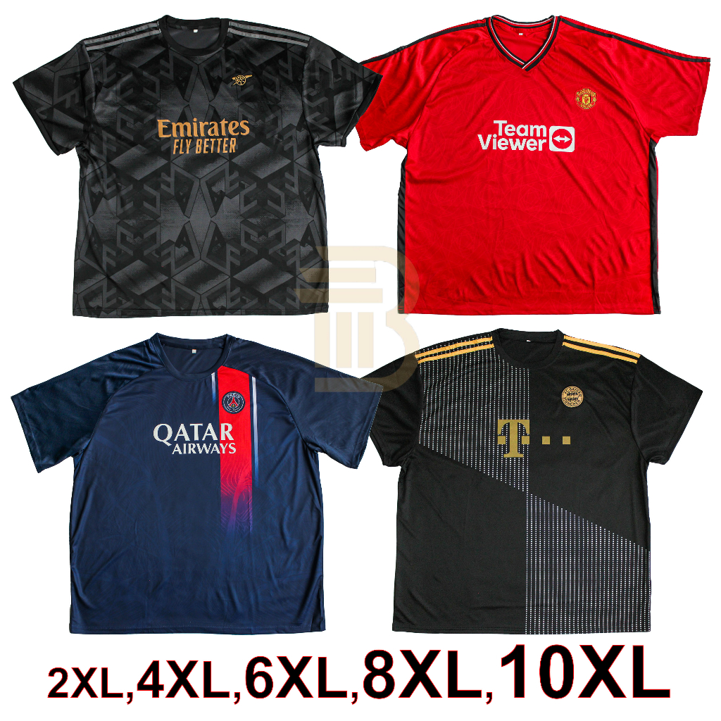 (HARGA BORONG) Baju Jersey Cutting Besar Dewasa Bola Sepak / Plus Size Men Jersey T-Shirt MTI ...