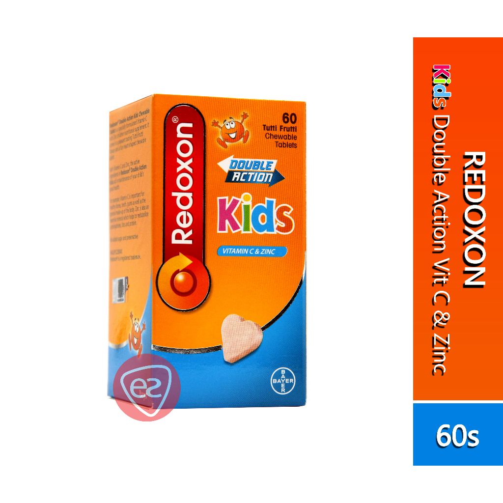 REDOXON DOUBLE ACTION KIDS VITAMIN C & ZINC TUTTI FRUTTI CHEWABLE ...